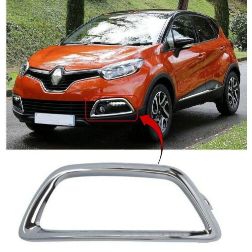 Renault Captur 2013-2017 Front Bumper Fog Grille Moulding Chrome ...
