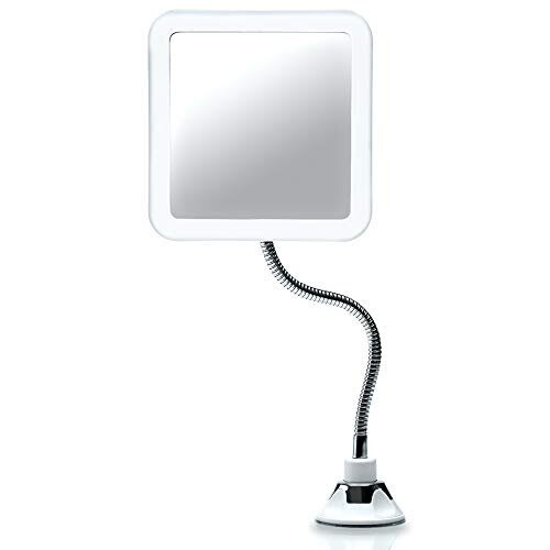 Fancii Flexible Magnifying Mirror 10X with LED Light and Gooseneck Lighted Travel Makeup Mirror Lock Suction Natural Daylight LED Cordless and P on OnBuy