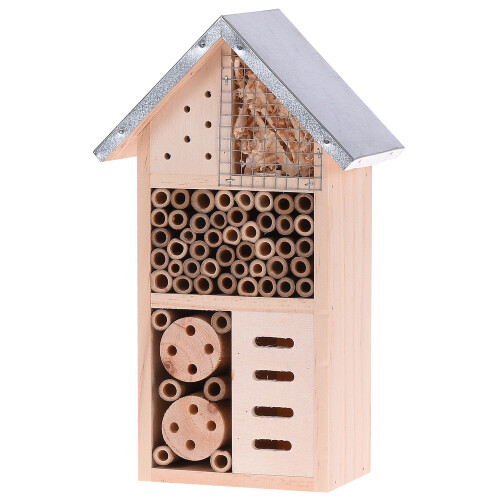 Hanging Insect Bug Bee Hotel Wooden House Ladybird Nest Wood Shelter ...