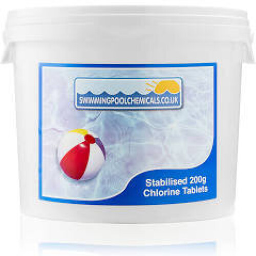 200g Stabilised Chlorine Tablets - Swimming Pool Chemicals - 10kg on OnBuy