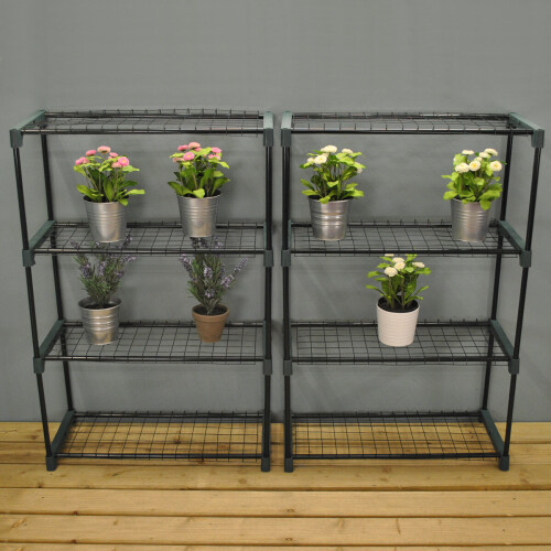 Greenhouse Staging Shelving Racking 4 Tier (Pack of 2) on OnBuy