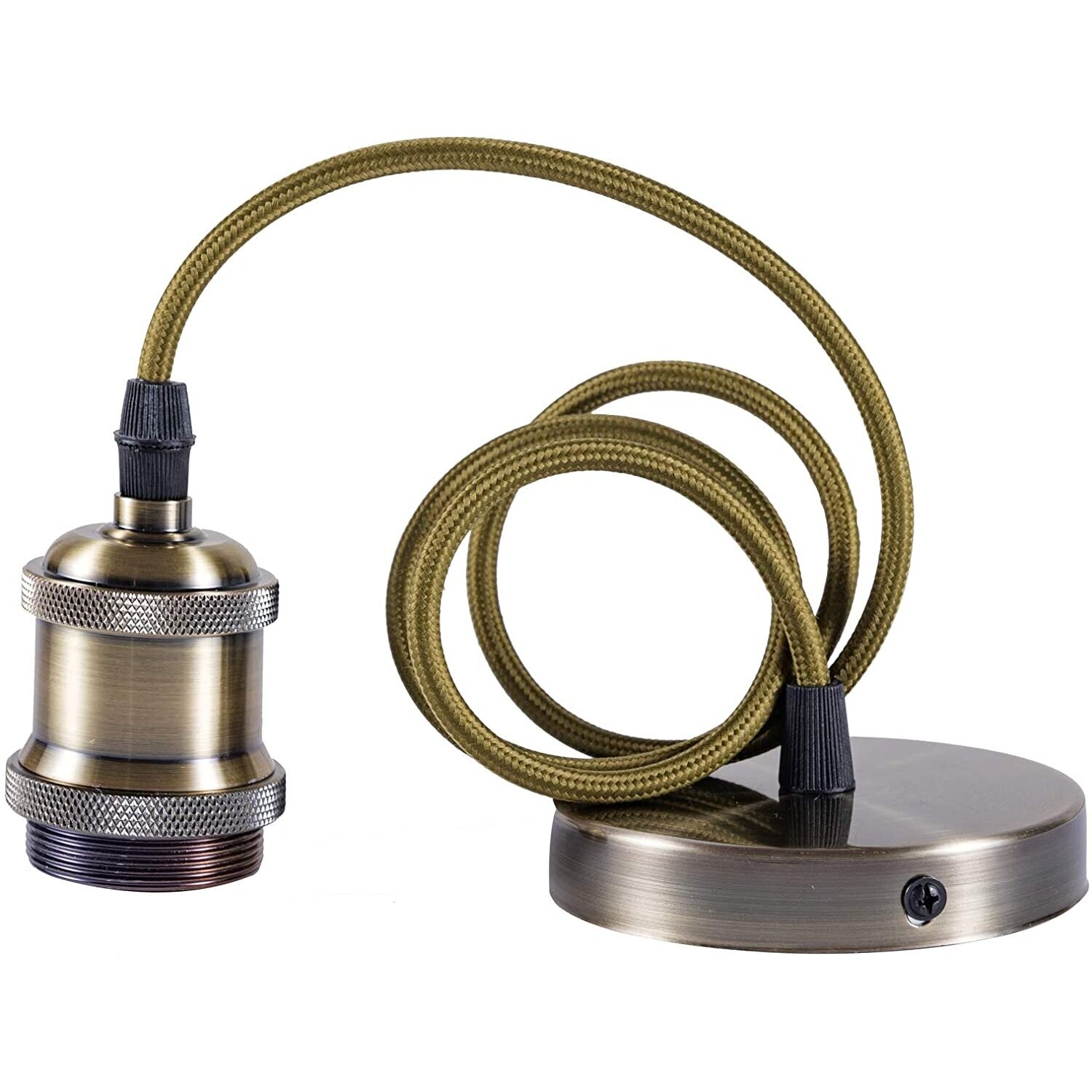 Sevenpers Pendant Light Fitting Ceiling Rose Light Pendant Fitting with ...