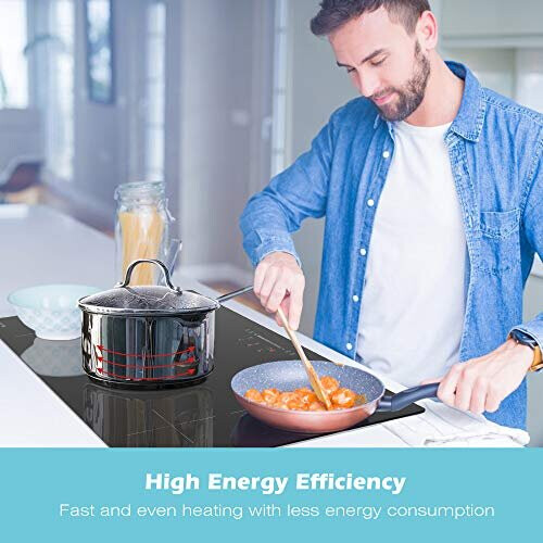 Induction Hob 5 Zone, Built-in Electric Cooktop 9300W 90CM 5 Ring Hob ...