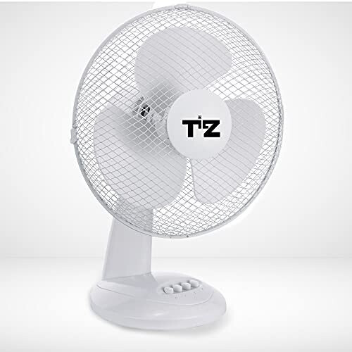 12 Inch Portable Electric Table Desk Fan - 3 Speed Desktop Oscillating ...