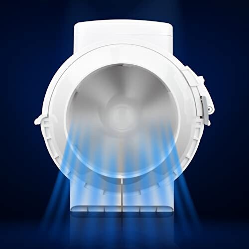 4 inch Loft Mounted Inline Shower Ceiling 100mm in Line Bathroom ...