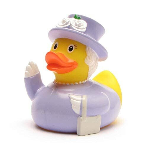 DUCKSHOP | Queen Elizabeth II. Rubber Duck | Bathduck | L: 8,5 cm on OnBuy