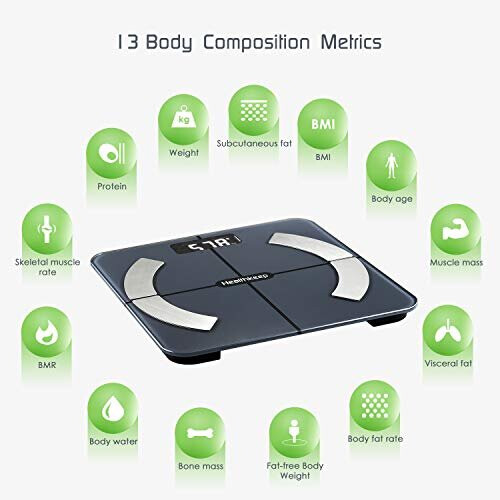 HEALTHKEEP Scales for Body Weight, Bathroom Weighing Scale for Body ...