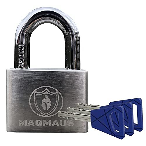Magmaus PDL/50 [Never-Rust] Heavy Duty Padlock Outdoor Weatherproof ...