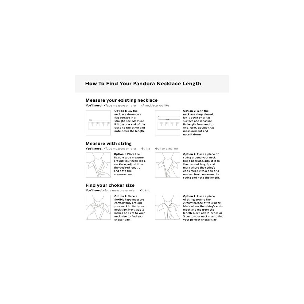 Pandora Necklace 398688C01-50 Sterling silver Woman Heart on OnBuy