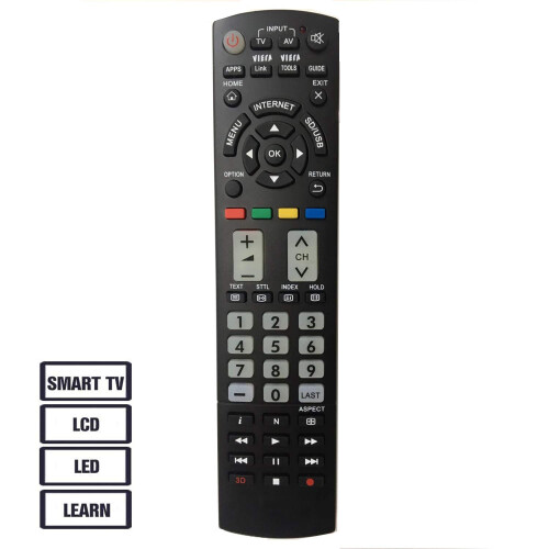 New Replacement Panasonic TV Universal Remote Control Fit for Panasonic ...