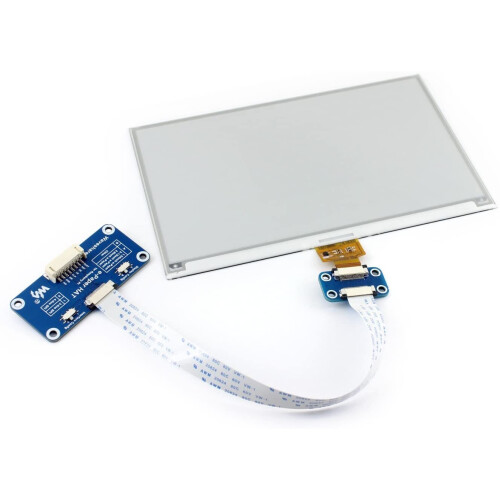 Waveshare 7.5 Inch E-Paper Display HAT Module V2 Kit 800x480 Resolution ...