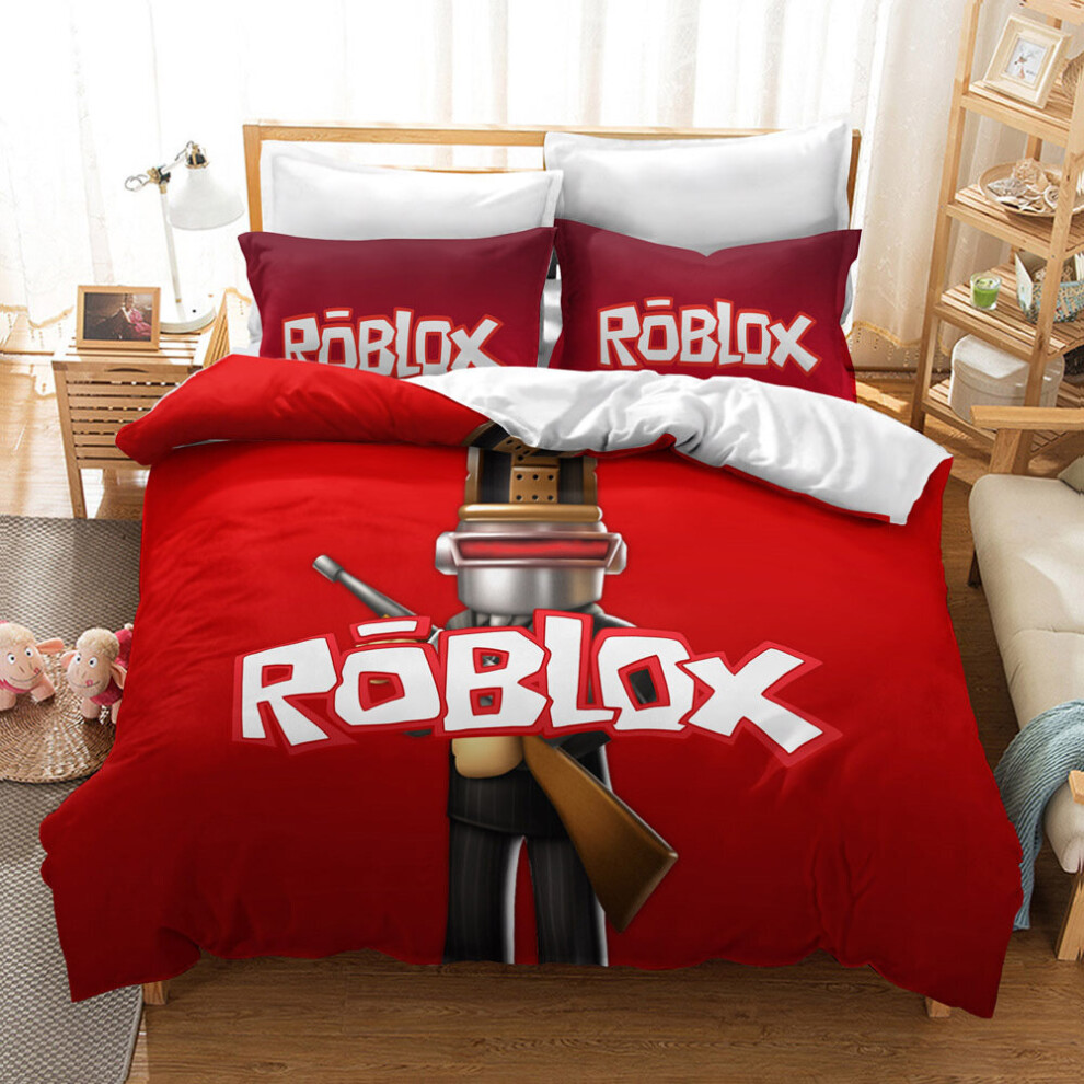 (03, King(220*240 cm)) ROBLOX Bedding Single Double Duvet Cover Cartoon ...