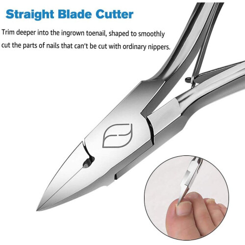 FERYES Ingrown Toenail Clippers with Straight Blade - Podiatry Tool ...