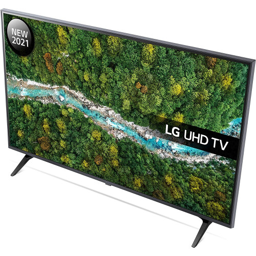 LG 43UP77006LB 43 inch 4K UHD HDR Smart LED TV (2021 Model) with ...