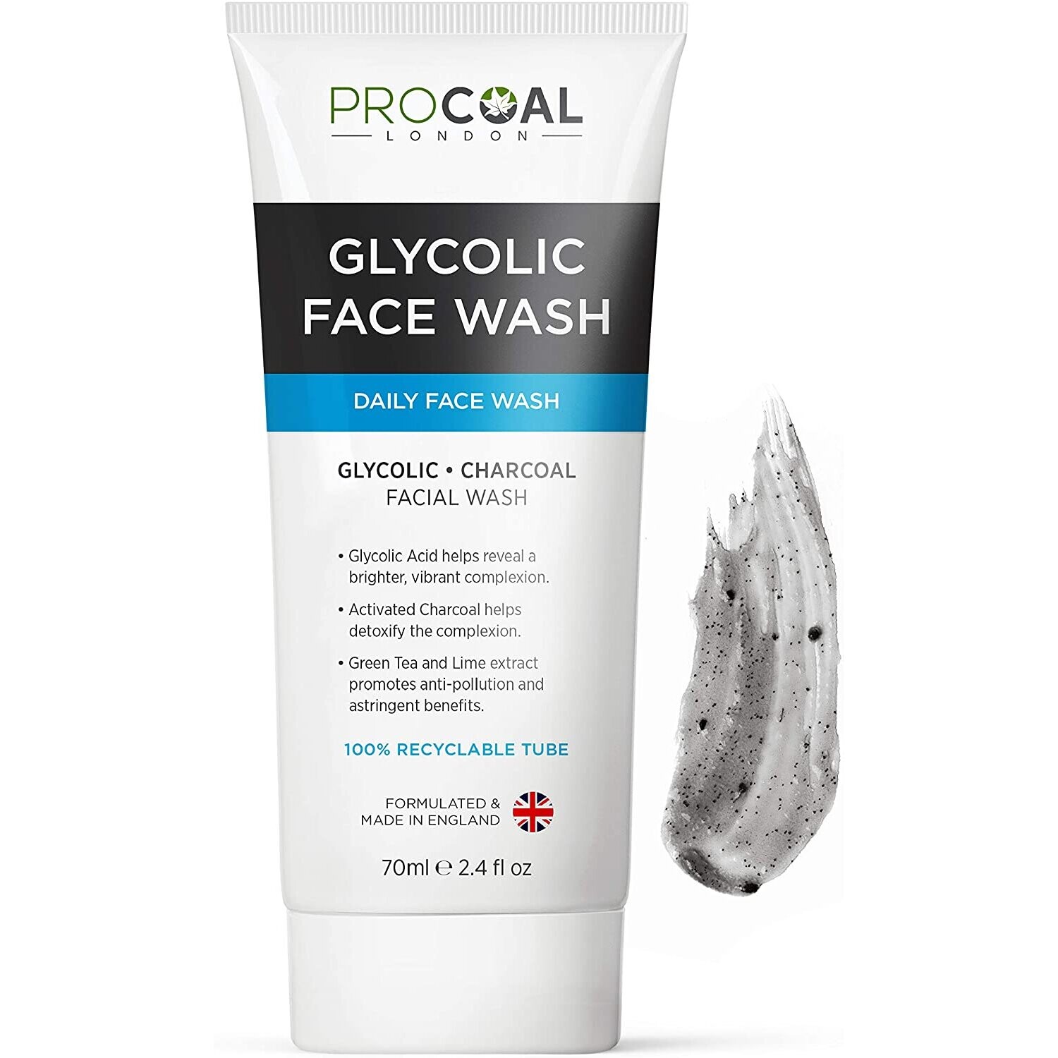 Glycolic Face Wash with Vitamin C by Procoal – Purifies, Cleanses and ...