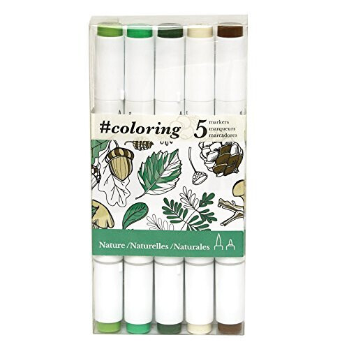 Enchanted Forest Professional, Alcohol Based, Colouring Markers, 5 ...
