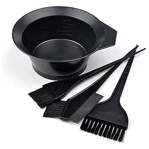 Hair Dye Set Colouring Tint Tool Brush Kit and Bleach Mixing Bowl Set ...
