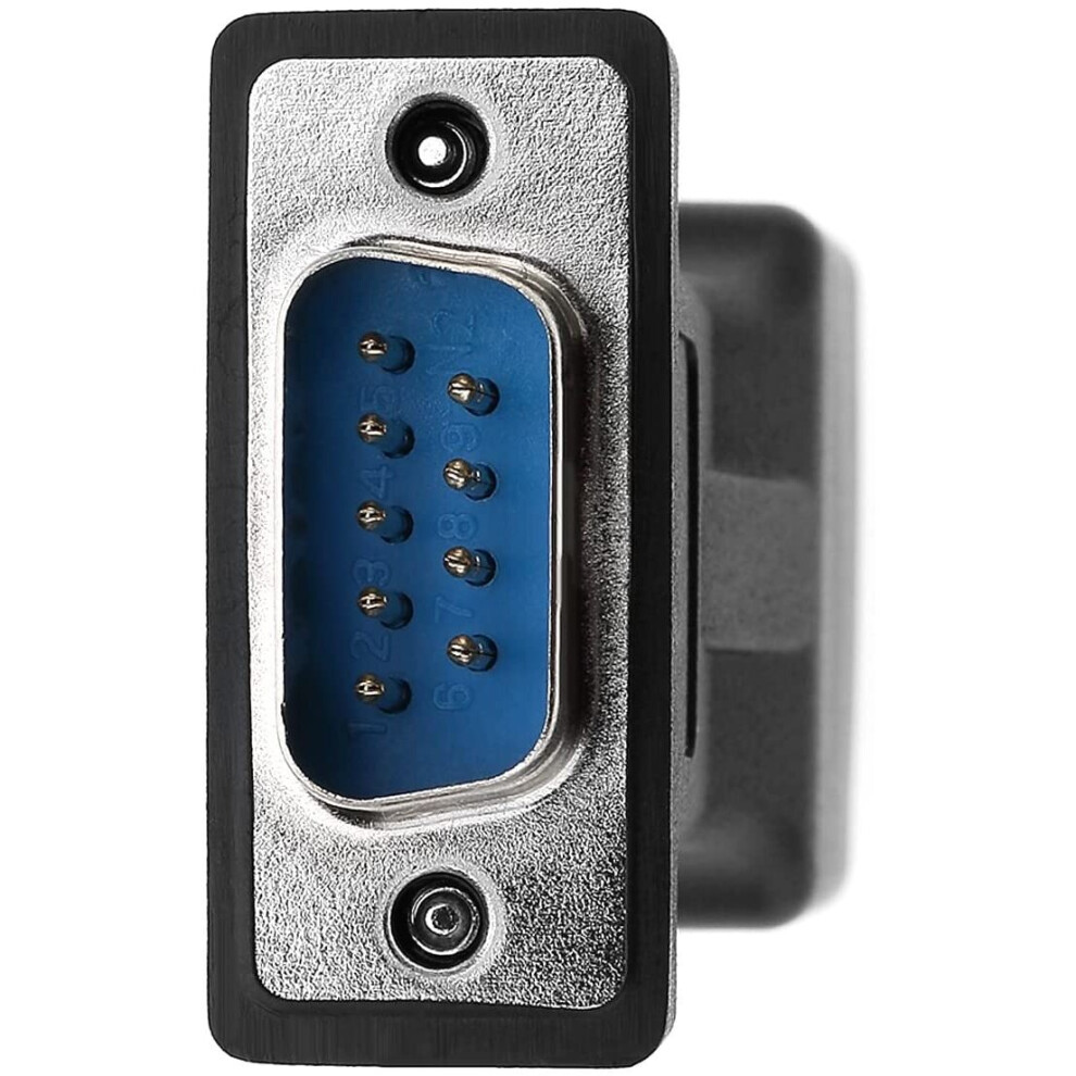 RJ45 to RS232 Extender,LFHUKEJI DB9 9-Pin Serial Port Male to RJ45 ...