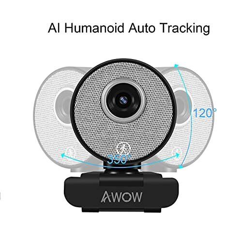 AI Humanoid Auto Tracking Webcam 1080P - AI Face Recognition, Auto Zoom ...