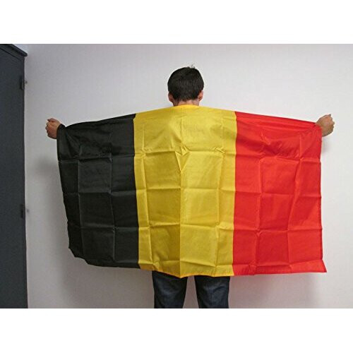 AZ FLAG Belgium BODY Flag 3' x 5' - Belgian CAPE FAN flags 90 x 150 cm ...