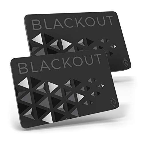Blackout by AKIELO Ultra Thin RFID Blocking Card (2 x Pack) The Single ...