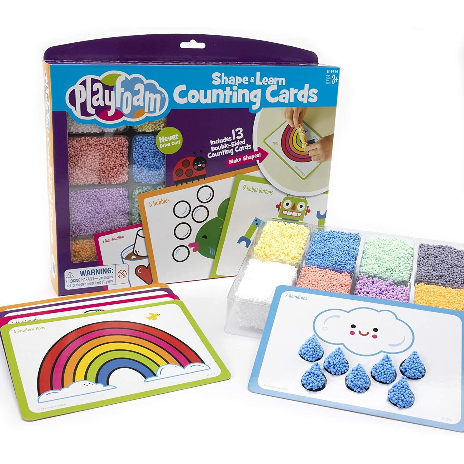 Learning Resources Playfoam Shape & Learn Counting Preschool Readiness ...