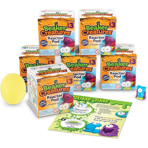 Learning Resources LER3831 Beaker Creatures Series 3 6-Pack Reactor ...