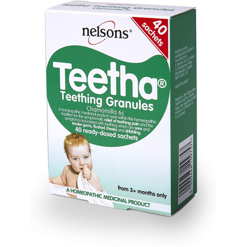Nelsons Teetha Teething Granules with Chamomilla 6c for Babies 3 ...