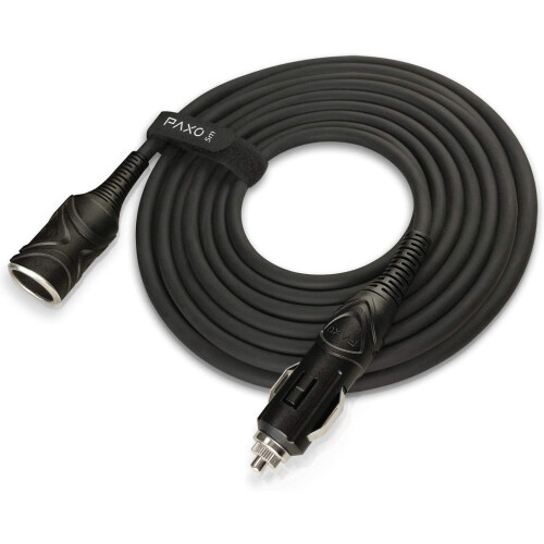 5m KFZ extension cable 12V, extension, 15A fuse, solid rubber cable ...