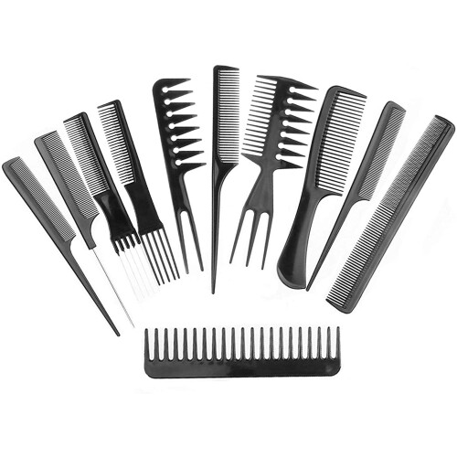 Hair Comb Set Anti Static, 10Pcs Hair Stylists Professional Styling ...