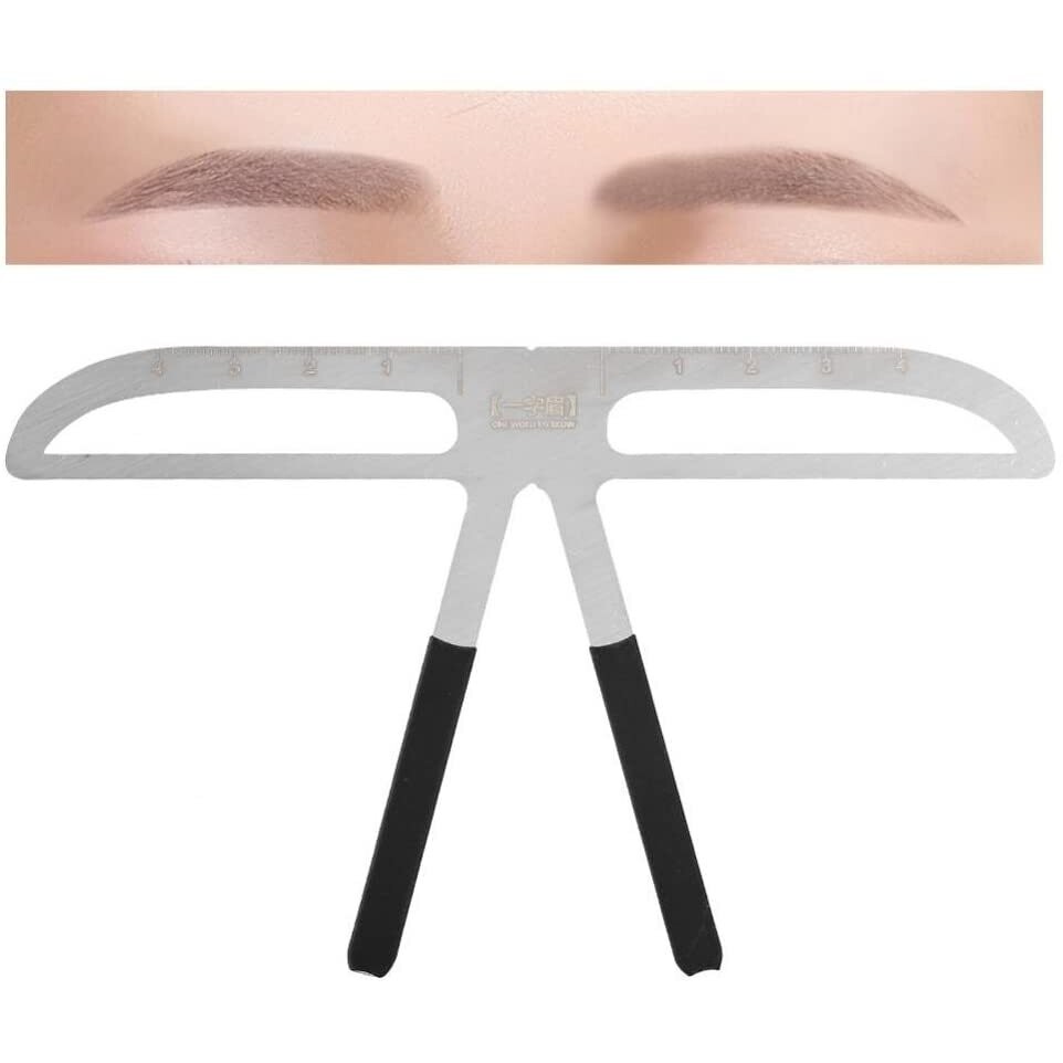Eyebrow Ruler, Reusable Makeup Stencil Permanent Microblading Divider ...