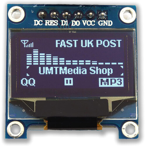 UMTMedia® 0.96" 128X64 White OLED LED Display Module IIC I2C For ...