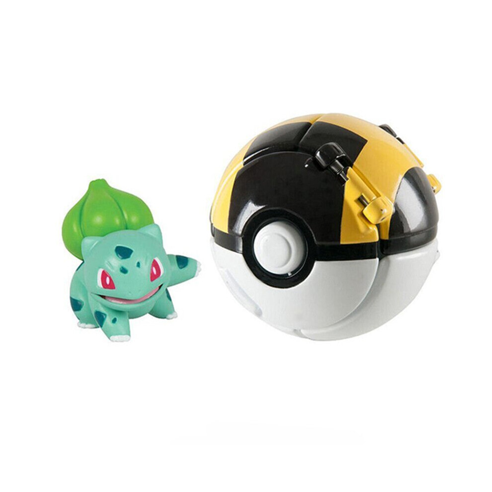 (Bulbasaur + Ultra Ball) Pokemon Ball Throw N Pop Clip N Carry Poke ...