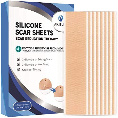 Ariella Professional Silicone Scar Sheets, Soften and Flattens Scars ...