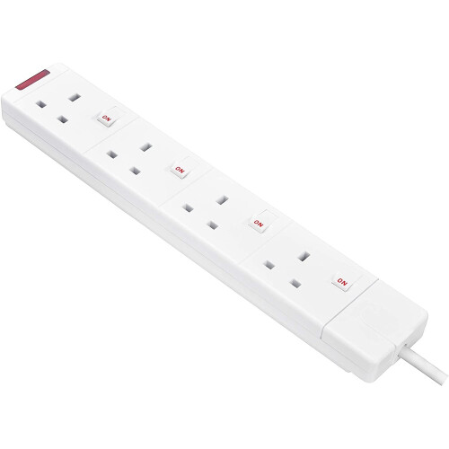 Masterplug SWG4-MP Four Socket Rewireable Trailing Socket with Power ...