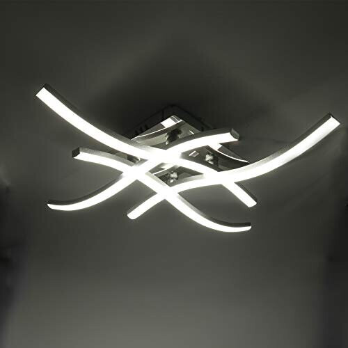 LED Ceiling Light, ABEDOE 3 LED Boards Ceiling Light Fitting, 2700K ...