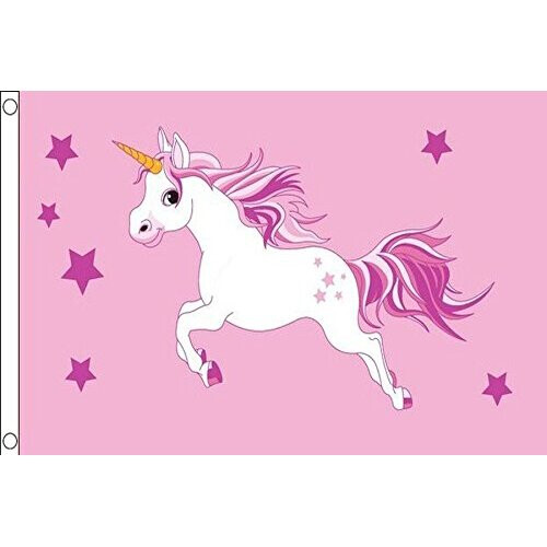 AZ FLAG Pink Unicorn Flag 3' x 5' - Unicorn flags 90 x 150 cm - Banner 3x5 ft on OnBuy