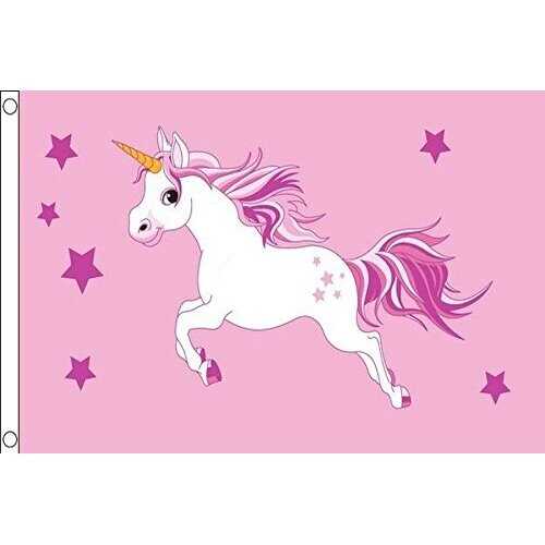 AZ FLAG Pink Unicorn Flag 3' x 5' - Unicorn flags 90 x 150 cm - Banner 3x5 ft on OnBuy