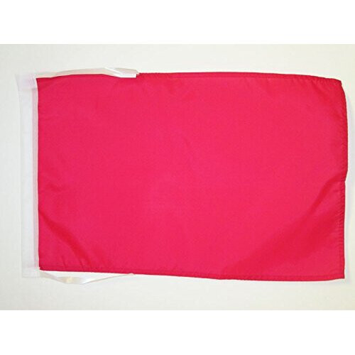 AZ FLAG Plain Red Flag 18'' x 12'' cords - Red Solid color SMALL flags 30 x 45cm - Banner 18x12 ...