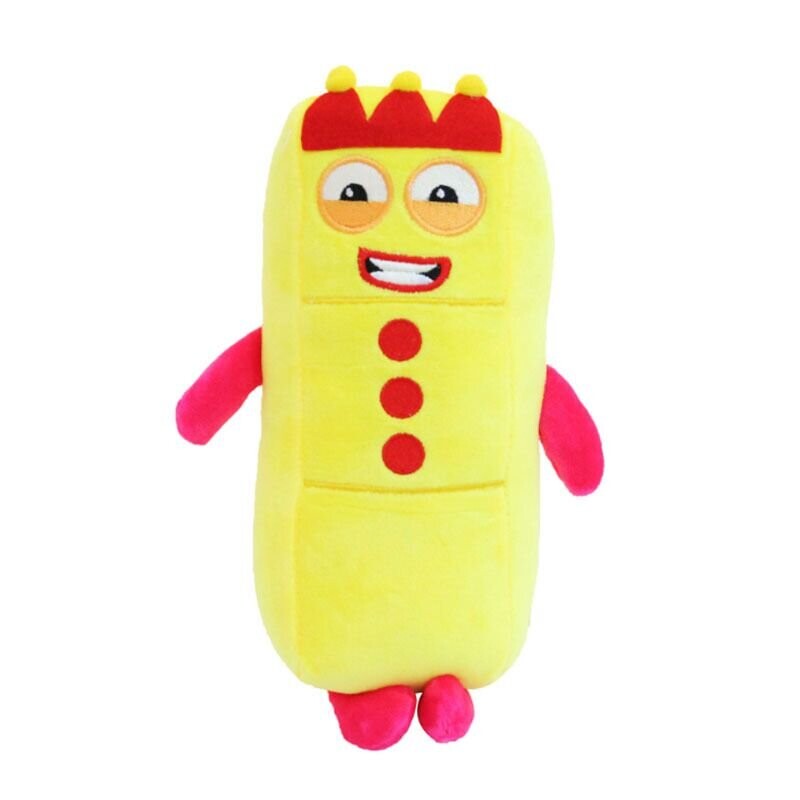 (LightYellow) Numberblocks Plush Toys Number Stuffed Dolls Cartoon ...