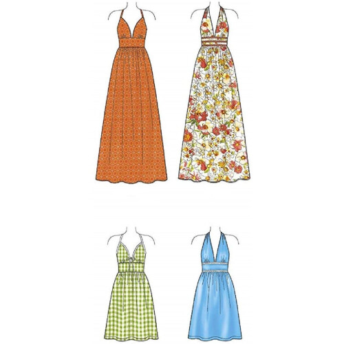 New Look Pattern 6491 Misses Dresses in Two Lengths with Bodice ...