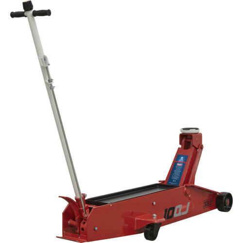 Heavy Duty Long Reach Trolley Jack - 10 Tonne Capacity - 600mm Max ...