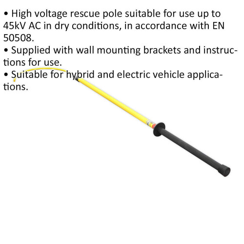 High Voltage Rescue Pole - Wall Mounting Bracket - Hybrid & Electric ...