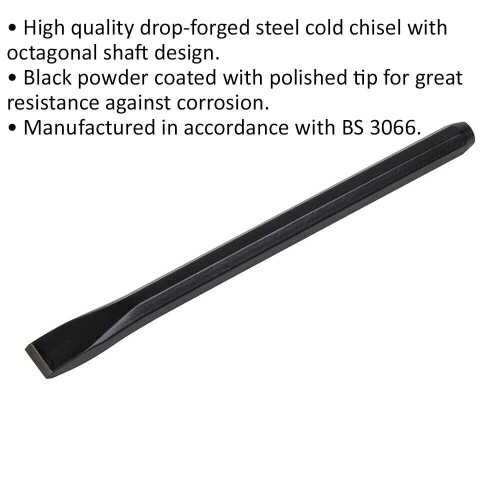Drop Forged Steel Cold Chisel - 19mm x 250mm - Octagonal Shaft - Metal ...