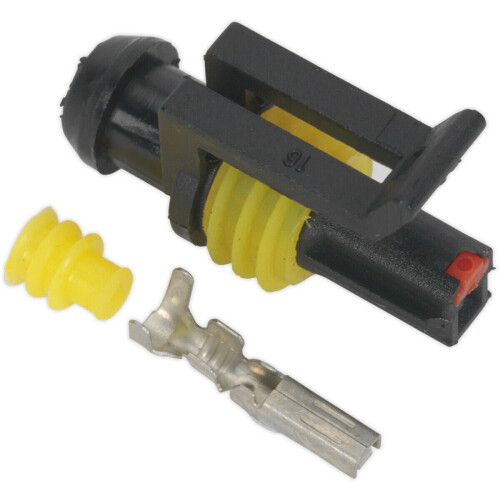 5 PACK Superseal 1-Way Female Connector - Housing Terminals & Seals ...