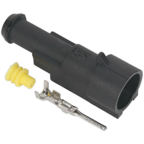 5 PACK Superseal 1-Way Male Connector - Housing Terminals & Seals ...