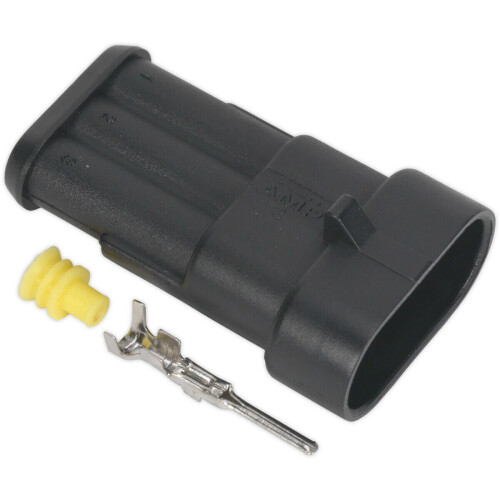 5 PACK Superseal 3-Way Male Connector - Housing Terminals & Seals ...