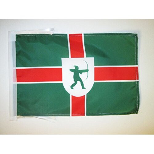 AZ FLAG Nottinghamshire New county Flag 18'' x 12'' cords - County of ...