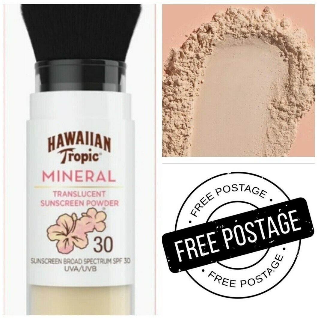 Hawaiian Tropic MINERAL TRANSLUCENT SUN PROTECTION POWDER BRUSH SPF 30 ...