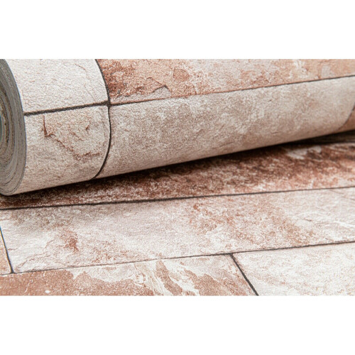 Rustic Urban Red Slate Brick Tile Wall Textured Vinyl Wallpaper on OnBuy